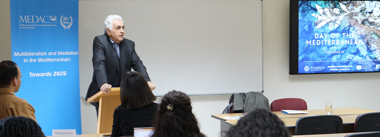 Minister of Lebanon meets MEDAC students - Newspoint - University of Malta