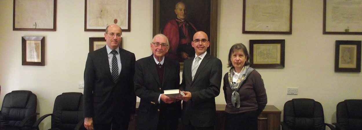 Presentation of 'Historical Dictionary of Malta (3rd ed)' to UM Library ...