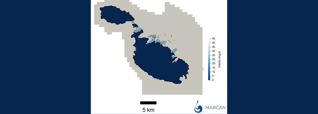 Researchers estimate the volume of groundwater in the seafloor offshore ...