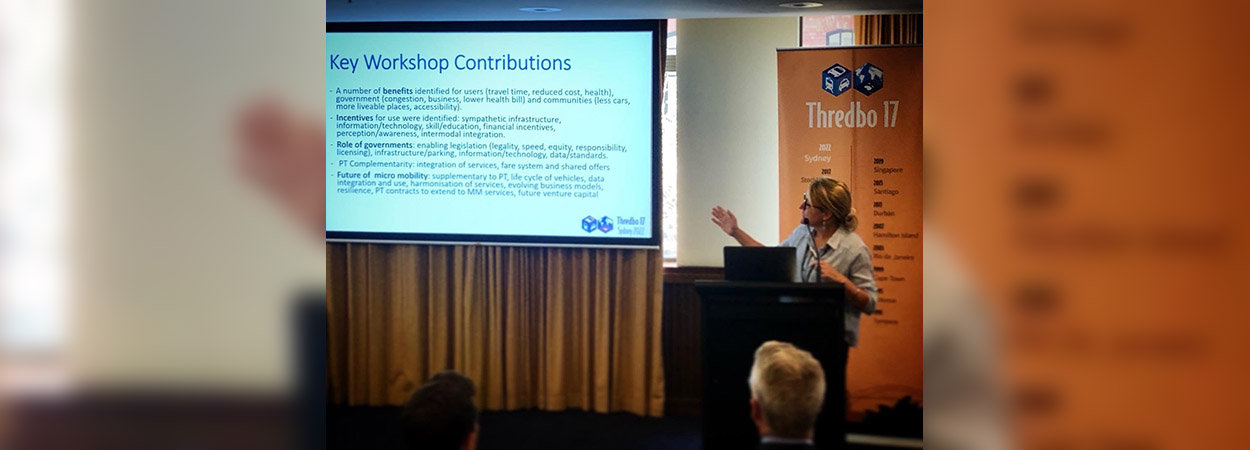 Micromobility and public transport - Prof. Maria Attard chairs workshop ...