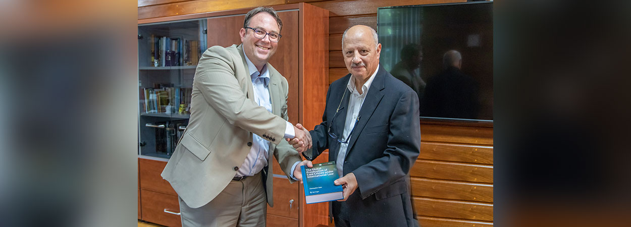 Dr Christopher Soler presents his publication to UM Rector - Newspoint ...